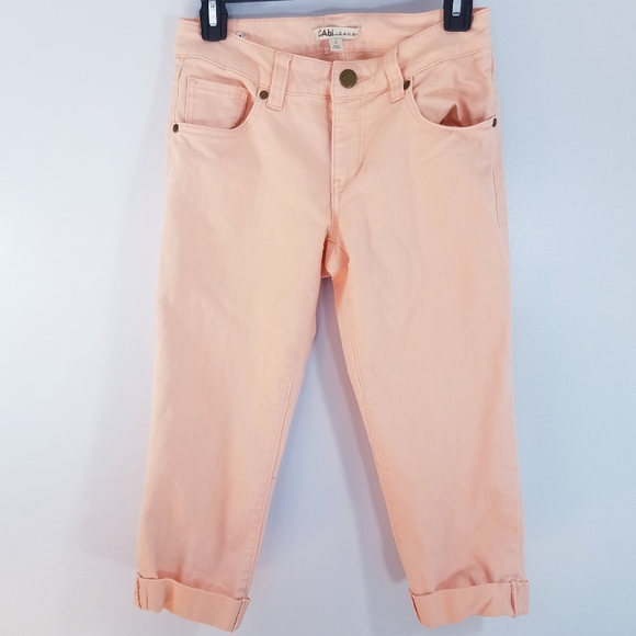 CAbi | Pants & Jumpsuits | Cabi Womens Summer Coral Cuffed Capri Pants ...
